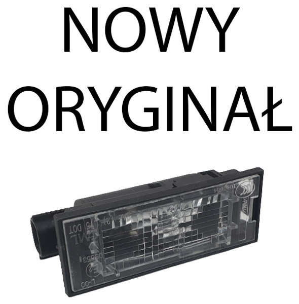 Opel Renault lampka oświetlania tablicy rejestracyjnej 93450297 ORG ...