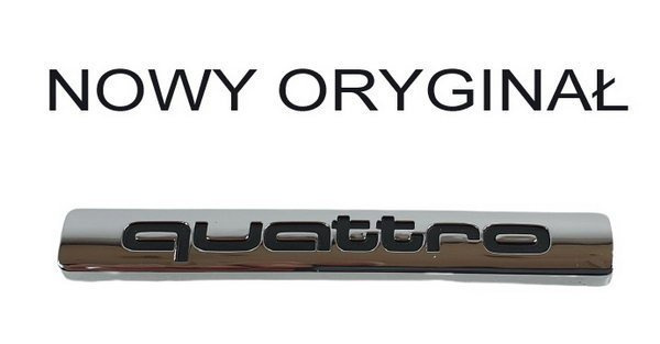 Audi Q5 Q7 emblemat napis przód w grill QUATTRO 4L08537362ZZ ORG NOWY ...
